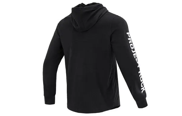 Under Armour Project Rock Terry Hoodie - Black/white