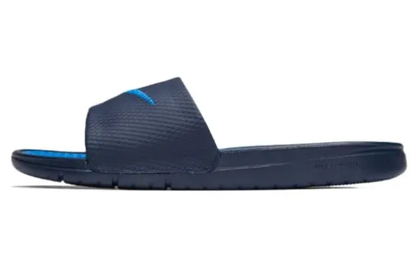 Nike Benassi Solarsoft Slide Sports Slippers - Black/blue