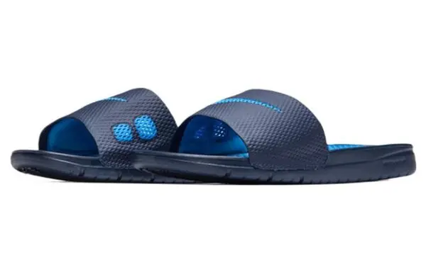 Nike Benassi Solarsoft Slide Sports Slippers - Black/blue
