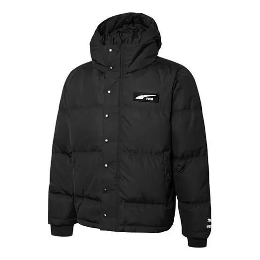 PUMA Hooded Down Jacket - Black