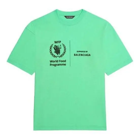 Balenciaga X Wfp T-shirt Medium Fit - Green