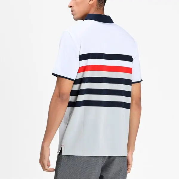 PUMA Mattr One Way Polo Shirt 'white Black Red