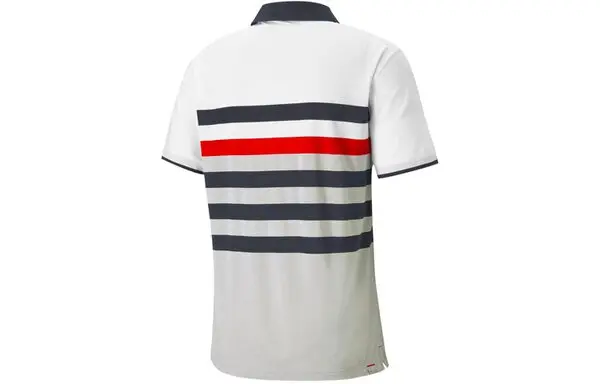 PUMA Mattr One Way Polo Shirt 'white Black Red