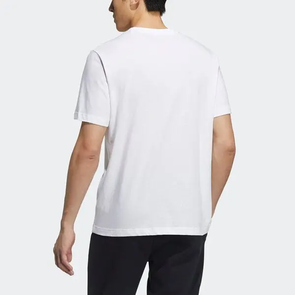 Adidas Neo M Ce Grph Tee 2 Logo Printing Sports Short Sleeve - White