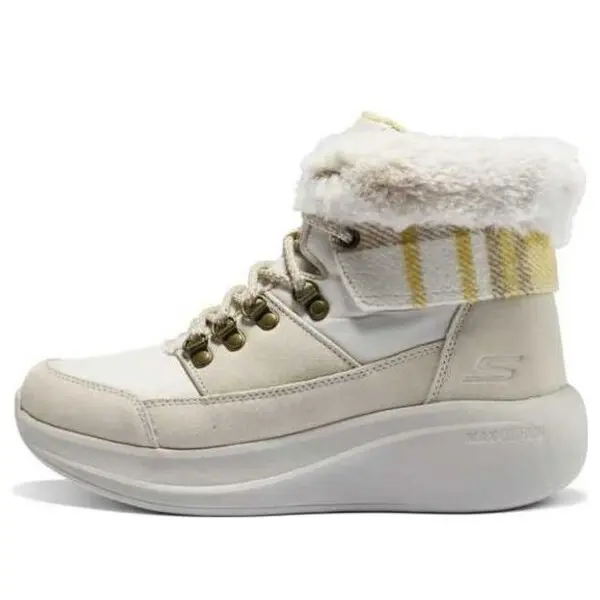 Sketchers Lace-up Ankle Boots - Beige/white
