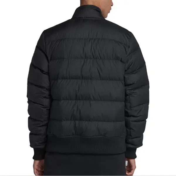Nike Down Jacket With Stand Collar And Zip Closure