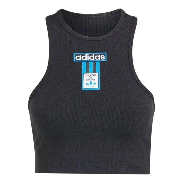 Adidas Adibreak Cropped Tank - Black