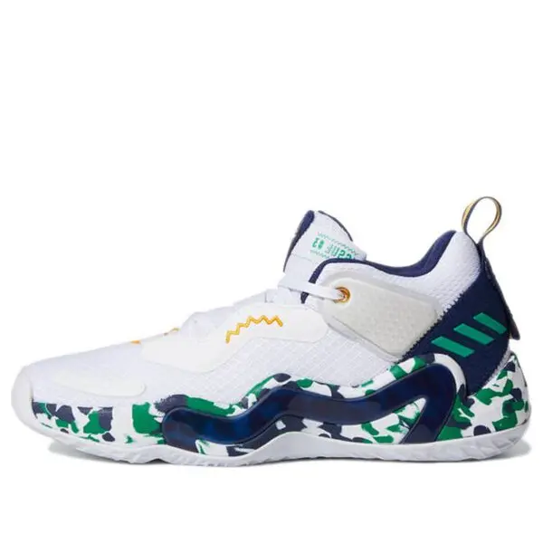 Adidas D.o.n. Issue #3 'utah Home' Basketball Sneakers - Whitegreen
