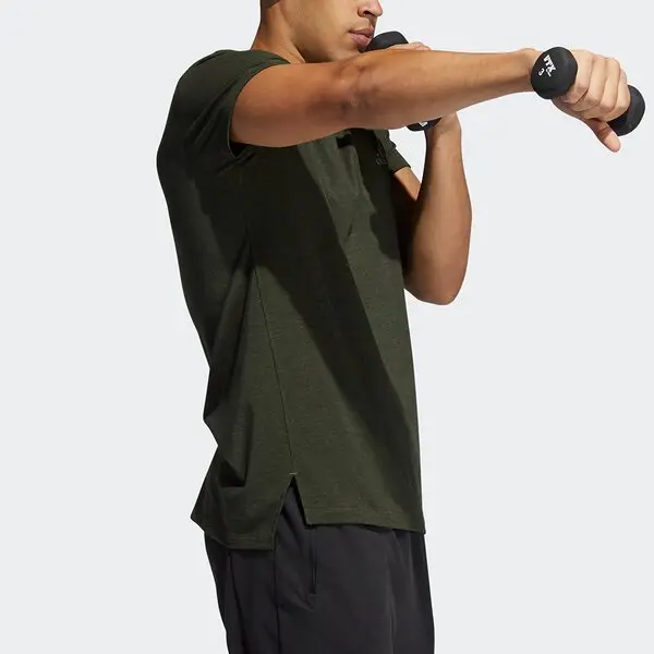 Adidas Stu Tech Tee Solid Color Training Sports Short Sleeve