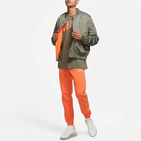 Nike 3d Logo Aviator Jacket - Grey/green