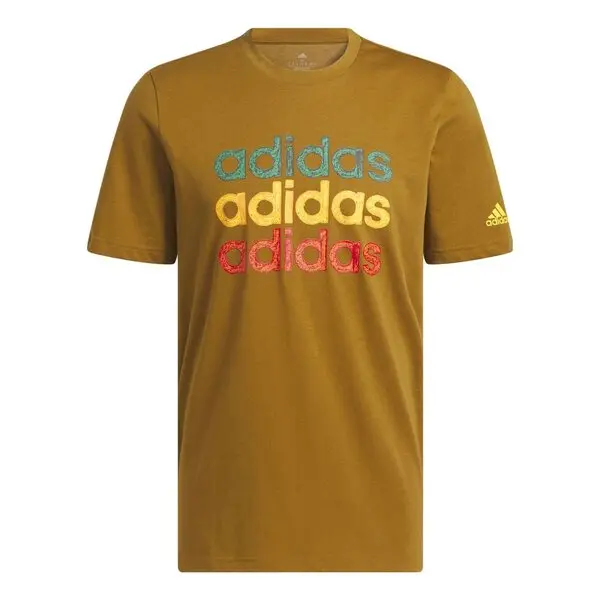 Adidas Multi Linear Sportswear Graphic T-shirt - Brown