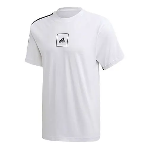 Adidas M 3s Tape Tee Sports Round Neck Short Sleeve