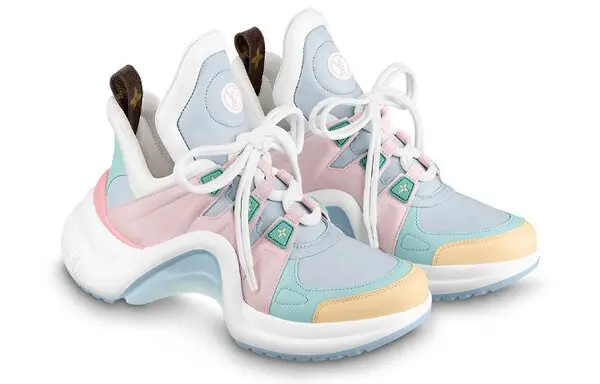 LOUIS VUITTON Archlight Sneakers - White/blue/yellow