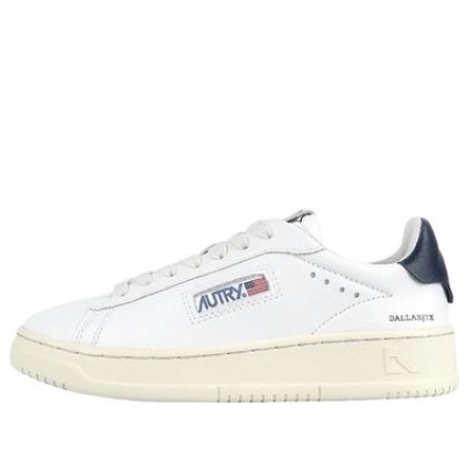 AUTRY Dallas Leather Low Top Sneakers - White/navy