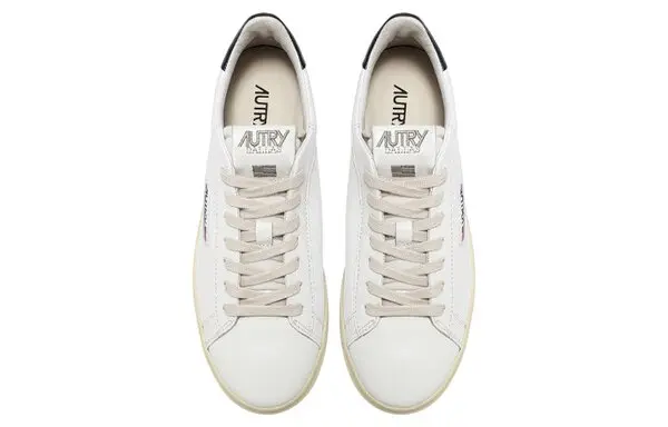 AUTRY Dallas Leather Low Top Sneakers - White/navy