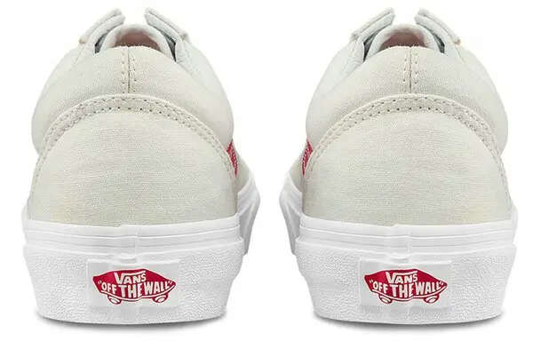 VANS Old Skool Low Top Sneakers - White/pink/red