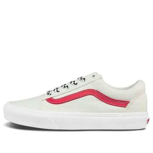 VANS Old Skool Low Top Sneakers - White/pink/red