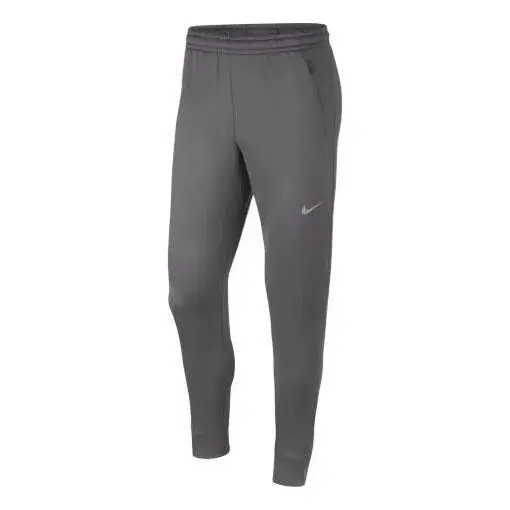 Nike Printing Brand Logo Elastic Waistband Straight Sports Pants/trousers/joggers Gray - Default Color