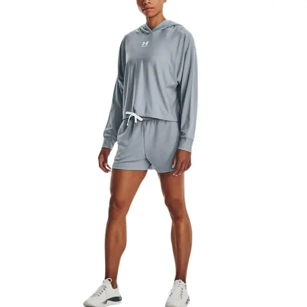 Under Armour Rival Terry Oversized Hoodie - Blue/grey