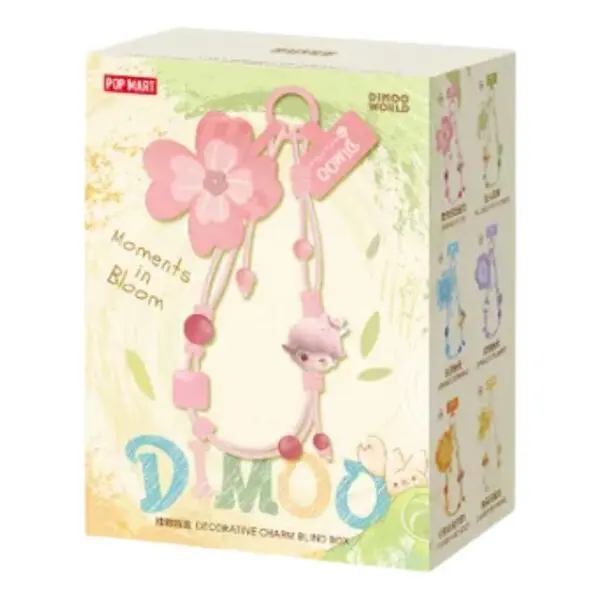 POP MART Dimoo Moments In Bloom Series Decorative Charm Sealed Case - Multi-color