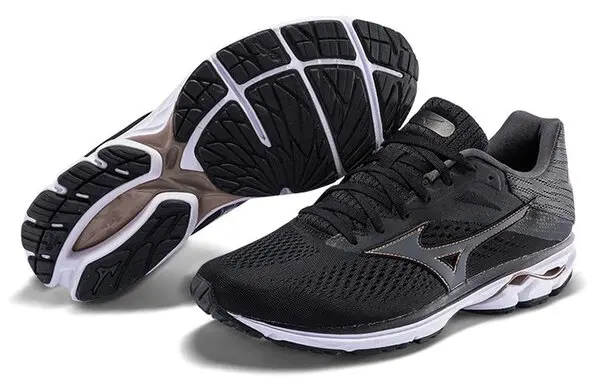 Mizuno Wave Rider 23 Athletic Sneakers - Black