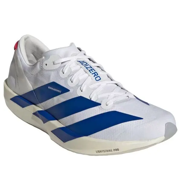 Adidas Adizero Adios Sneakers - Cloud White/royal Blue/pure Ruby