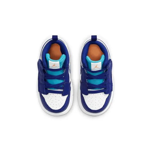 JORDAN 1 Mid Alt 'geometric Print' Sneakers - White/blue
