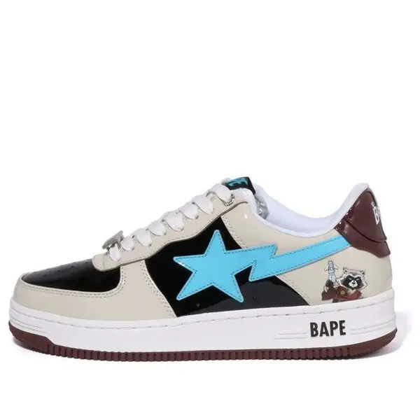 A BATHING APE X Marvel Sta 'rocket Raccoon - Cream/black/blue