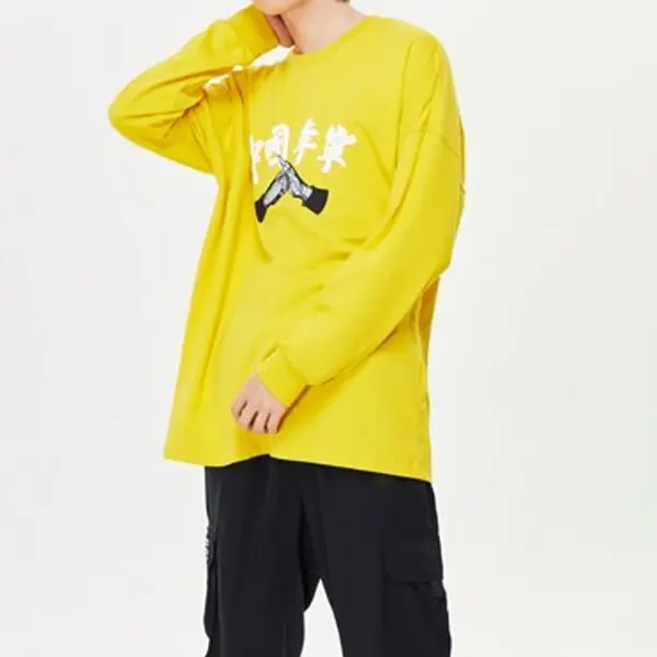 LI-NING David Graffiti Crossover Loose Long Sleeves