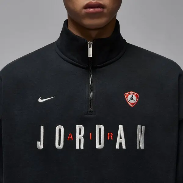 JORDAN Flight Graphic Fleece 1/4-zip Top