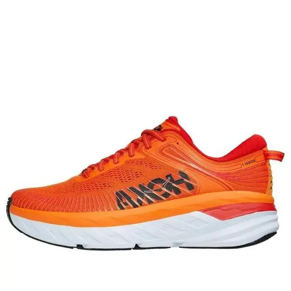 Hoka One One Bondi 7 Athletic Sneakers - Orange