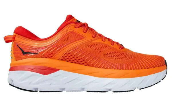Hoka One One Bondi 7 Athletic Sneakers - Orange