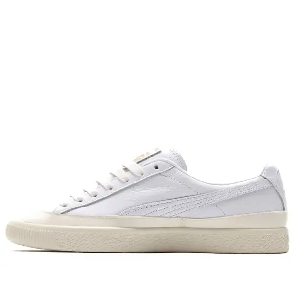 PUMA Clyde Rubber Toe Leather Leisure Board Shoes