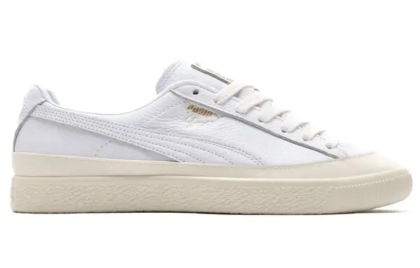 PUMA Clyde Rubber Toe Leather Leisure Board Shoes