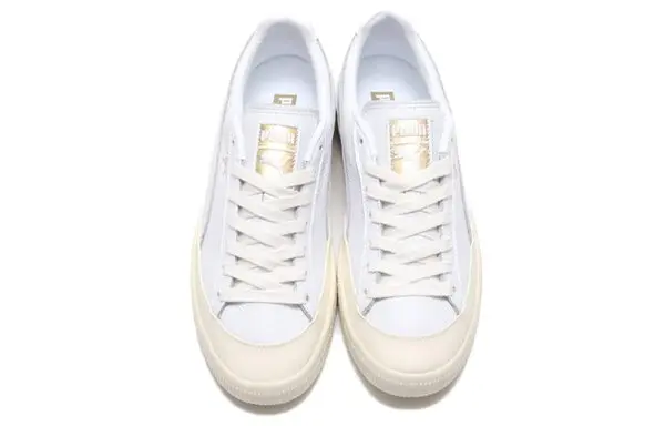 PUMA Clyde Rubber Toe Leather Leisure Board Shoes