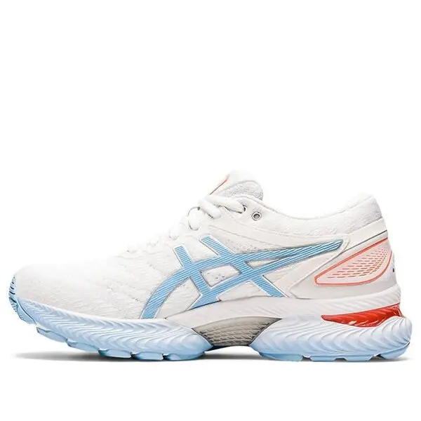 Asics Gel-nimbus 22 Athletic Shoes - White/blue