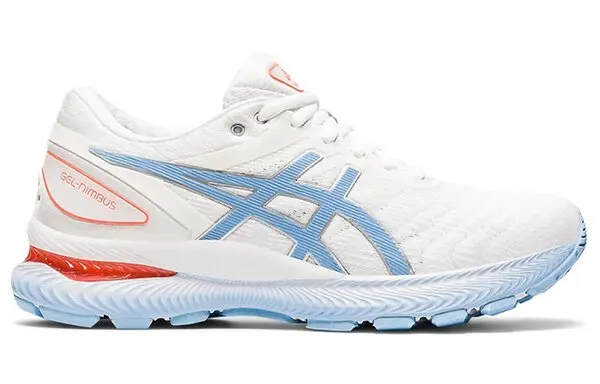 Asics Gel-nimbus 22 Athletic Shoes - White/blue