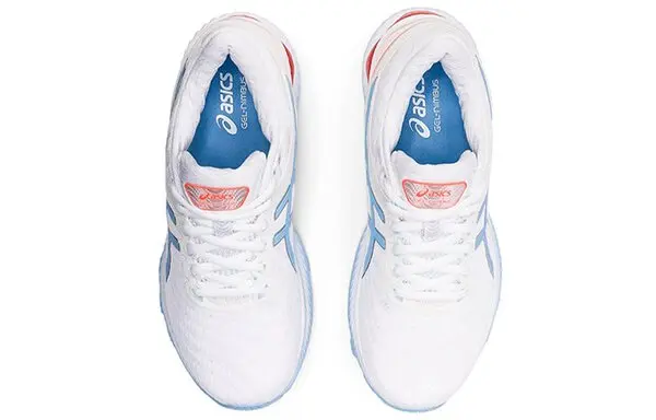 Asics Gel-nimbus 22 Athletic Shoes - White/blue