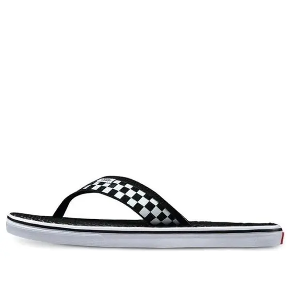 VANS La Costa Lite Checkerboard Flip Flops - Black/white