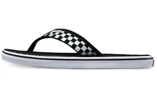 VANS La Costa Lite Checkerboard Flip Flops - Black/white