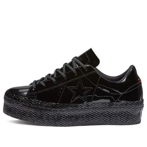 CONVERSE One Star Platform Ox 'patent - Black