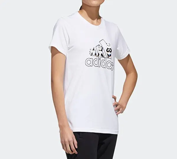 Adidas Panda Graphic Short Sleeve Tee - White