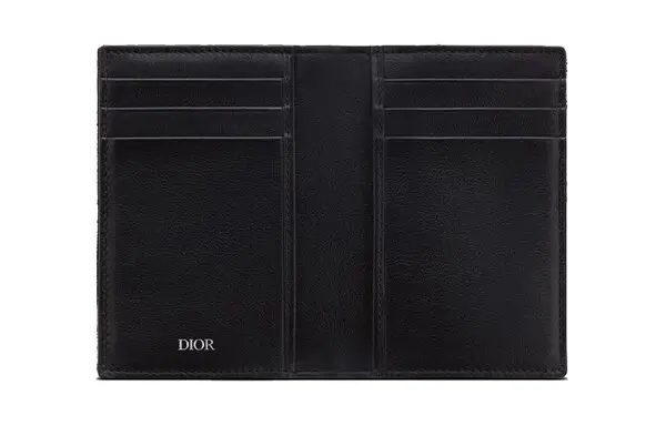 Dior Bi-fold Card Holder Oblique Jacquard