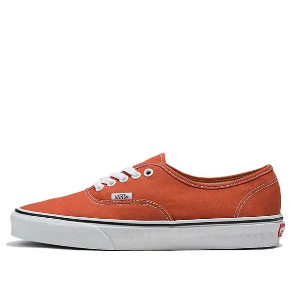 VANS Authentic Low Top Sneakers - Orange/white