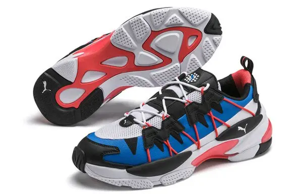 PUMA Lqdcell Omega Striped Kit Sneakers - Blue/red
