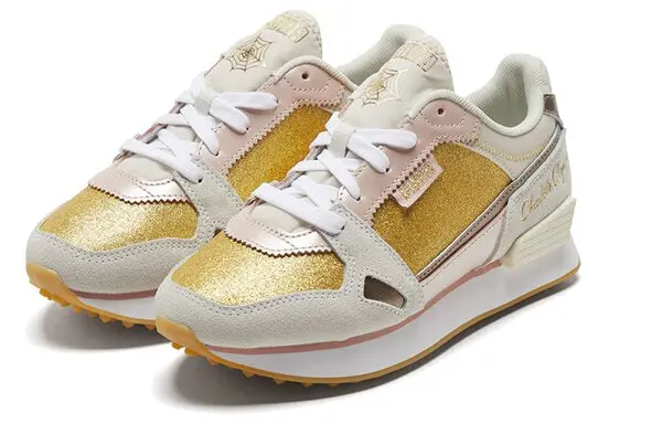 PUMA Charlotte Olympia Mile Rider "gold Glitter" Sneakers - Khaki/gold/pink