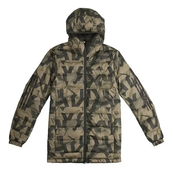 Adidas Outdoor Mid-length Down Jacket - Brown