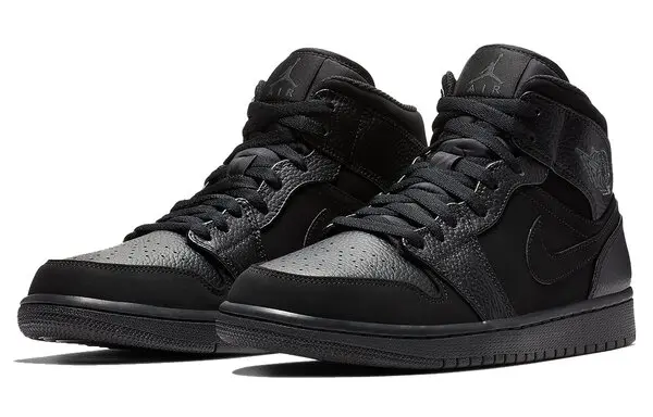JORDAN 1 Retro Mid Sneakers - Black