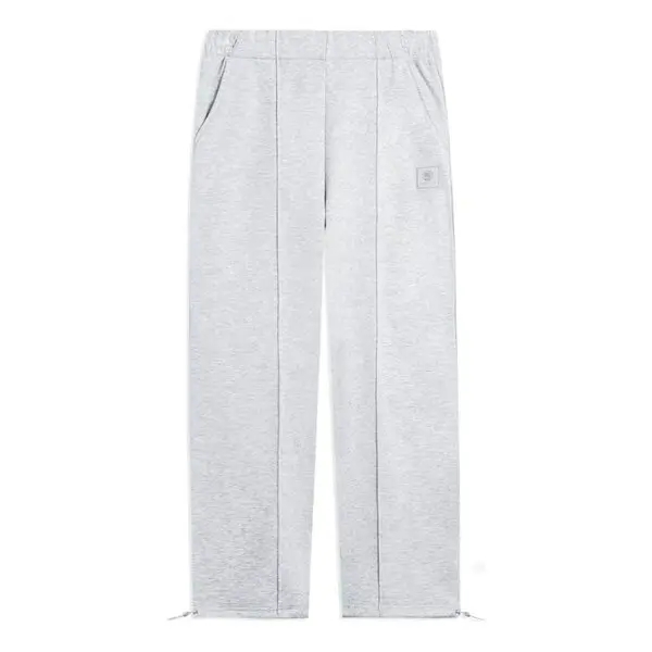 LI-NING Badfive Logo Loose Fit Fleece Pants - Grey