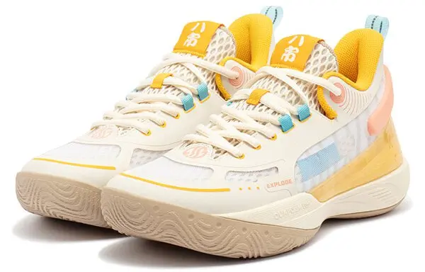 361 DEGREES Ag Explode Sneakers - Cream/white